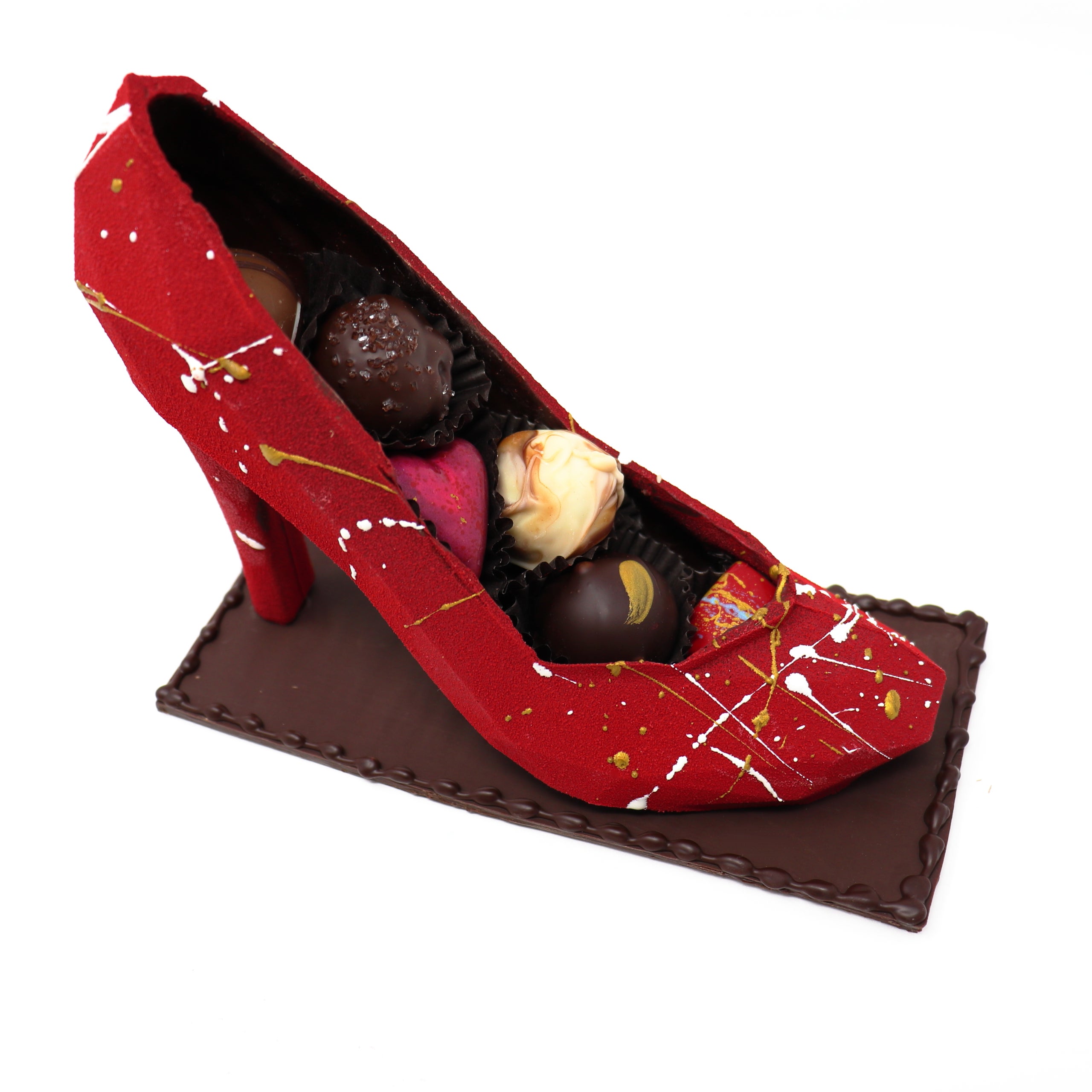Shoe Filled With 6 Truffles | Anna Stubbe Chocolates